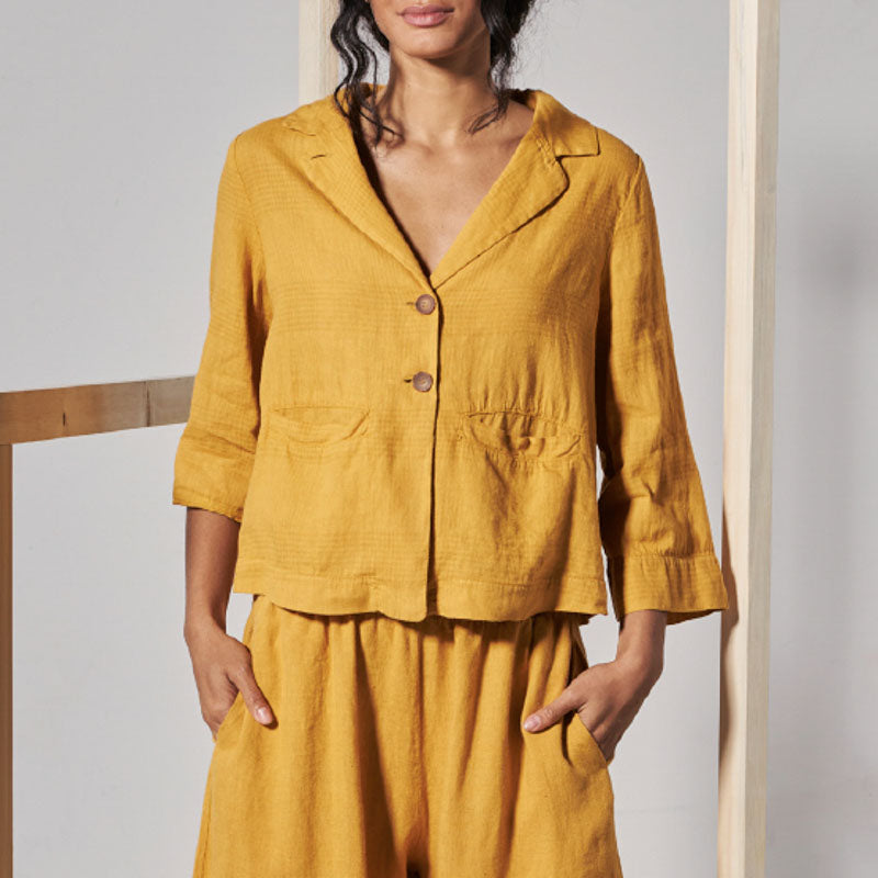 TREBARRABI Qualin Basic Blazer in Duck | Collen & Clare