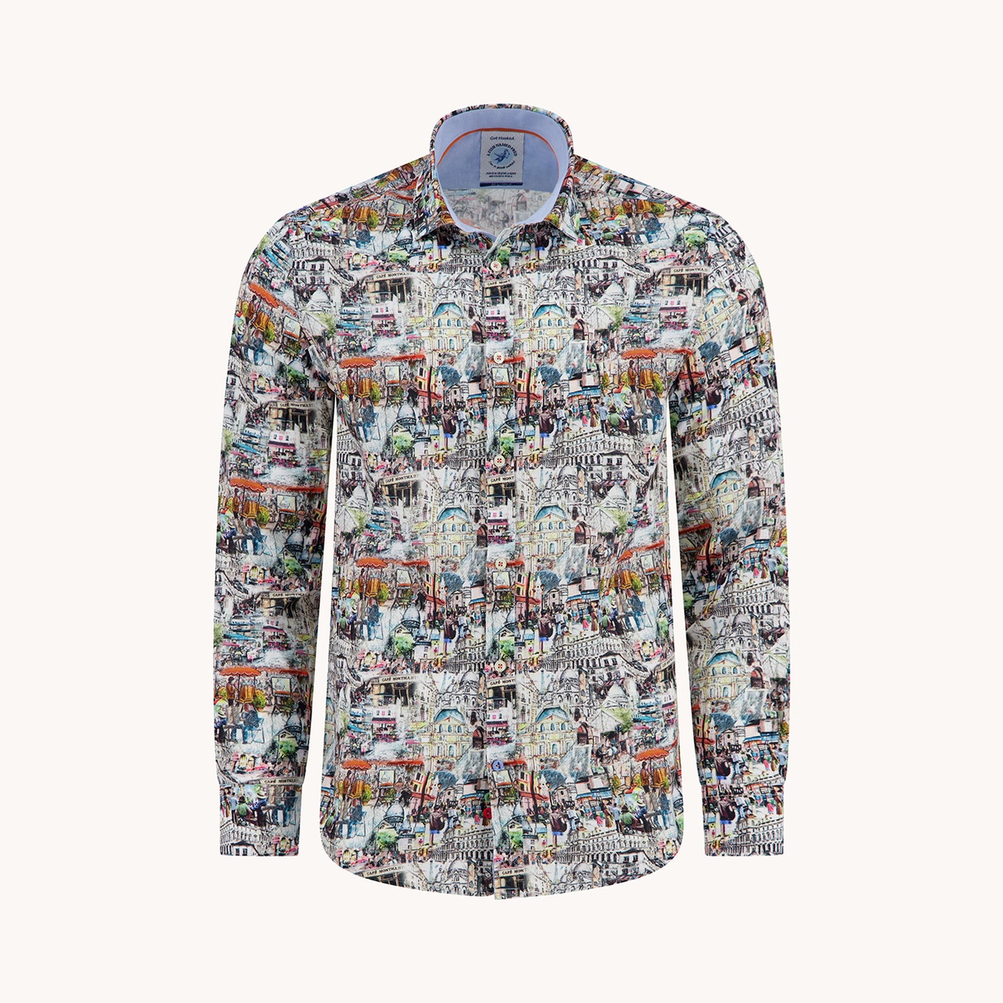 A FISH NAMED FRED Sketch Shirt in Multi White | Collen & Clare