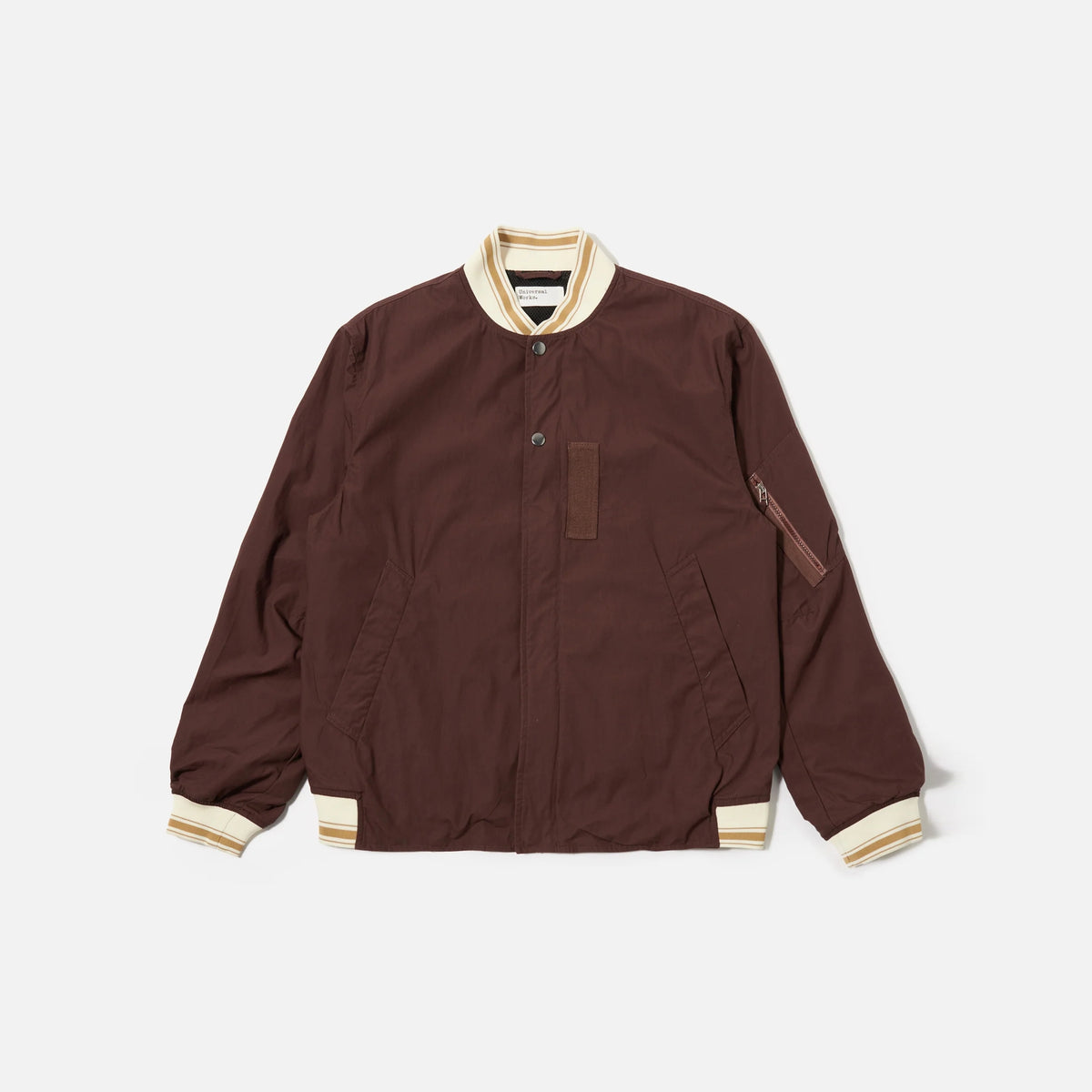 UNIVERSAL WORKS NS Bomber Jacket in Brown | Collen & Clare