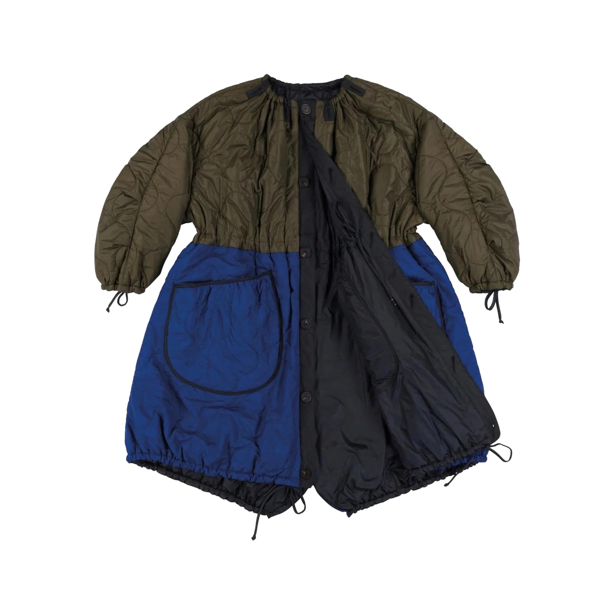 MARFA STANCE Parachute Parka in Midnight/Olive/Cobalt Blue | Collen & Clare