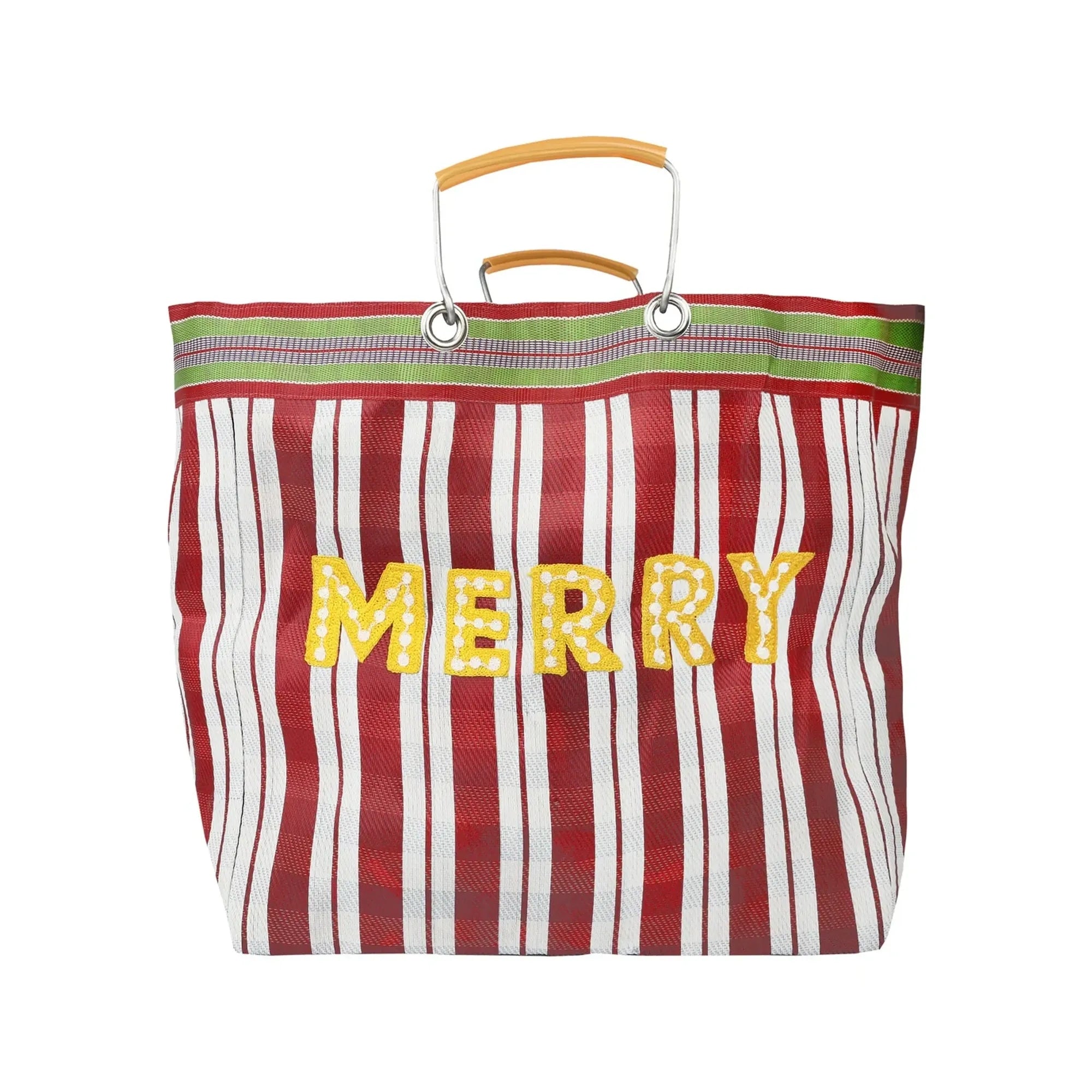 Buy TALKING TABLES Merry Tote Bag in Red | Collen & Clare