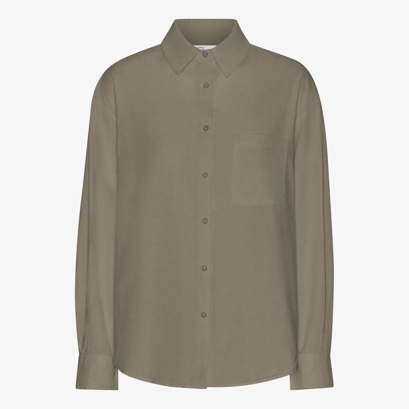 Buy COLORFUL STANDARD Organic Oversized Shirt in Dusty Olive | Collen ...