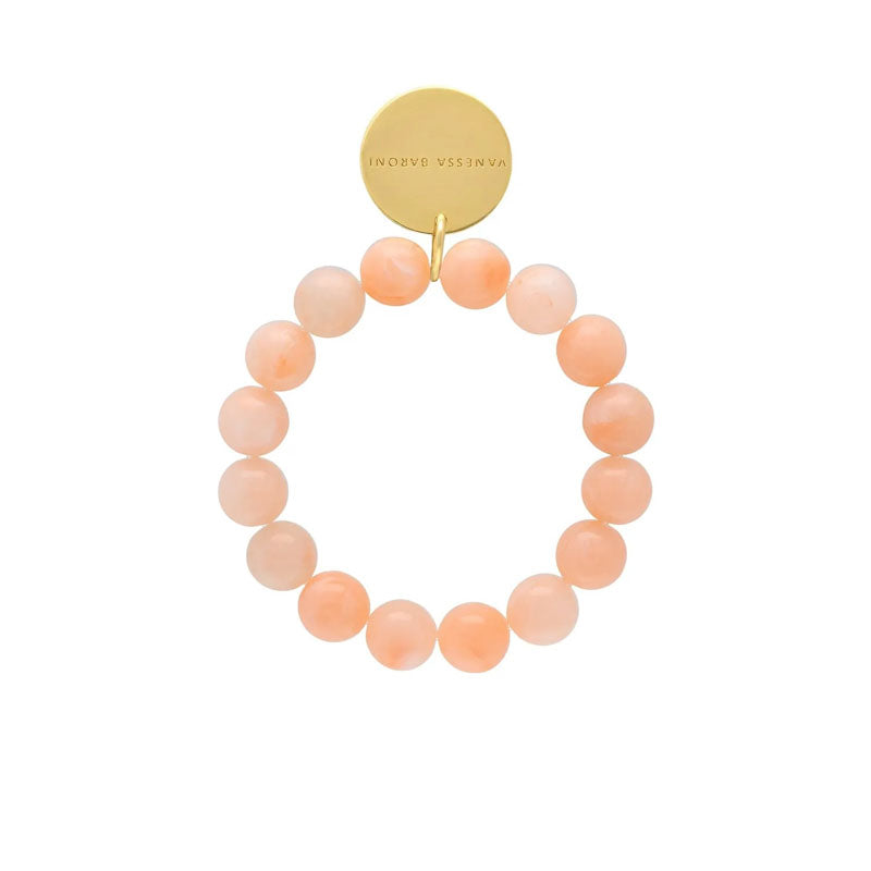 VANESSA BARONI Mini Beads Flex Bracelet in Peach Sorbet | Collen & Clare