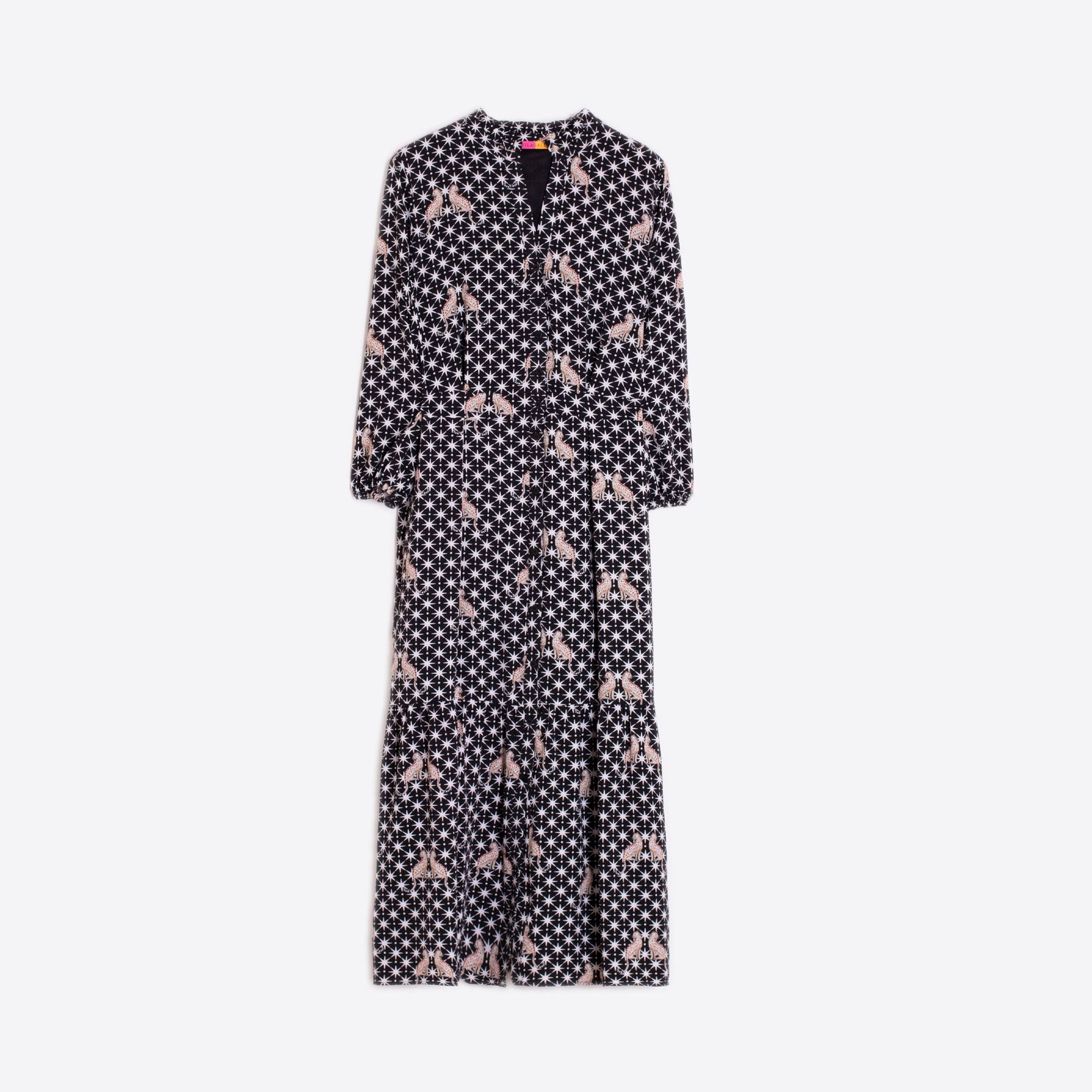 Buy VILAGALLO Dress with Leopards in Black | Collen & Clare